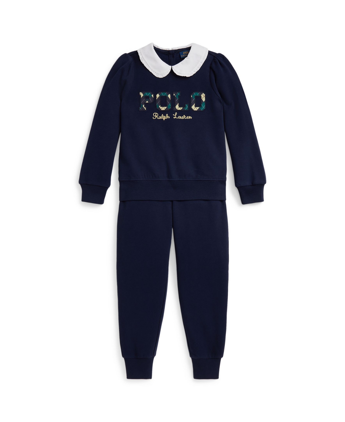 Click here for Polo Ralph Lauren Girls 2T-6X 2-Piece Argyle Logo... prices