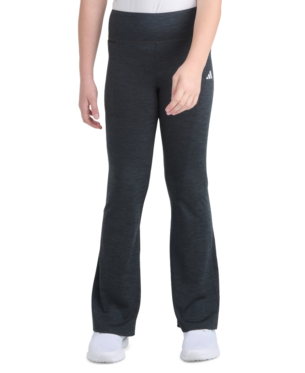 Click here for Adidas Big Girls Melange Flare-Leg Pants - Black H... prices