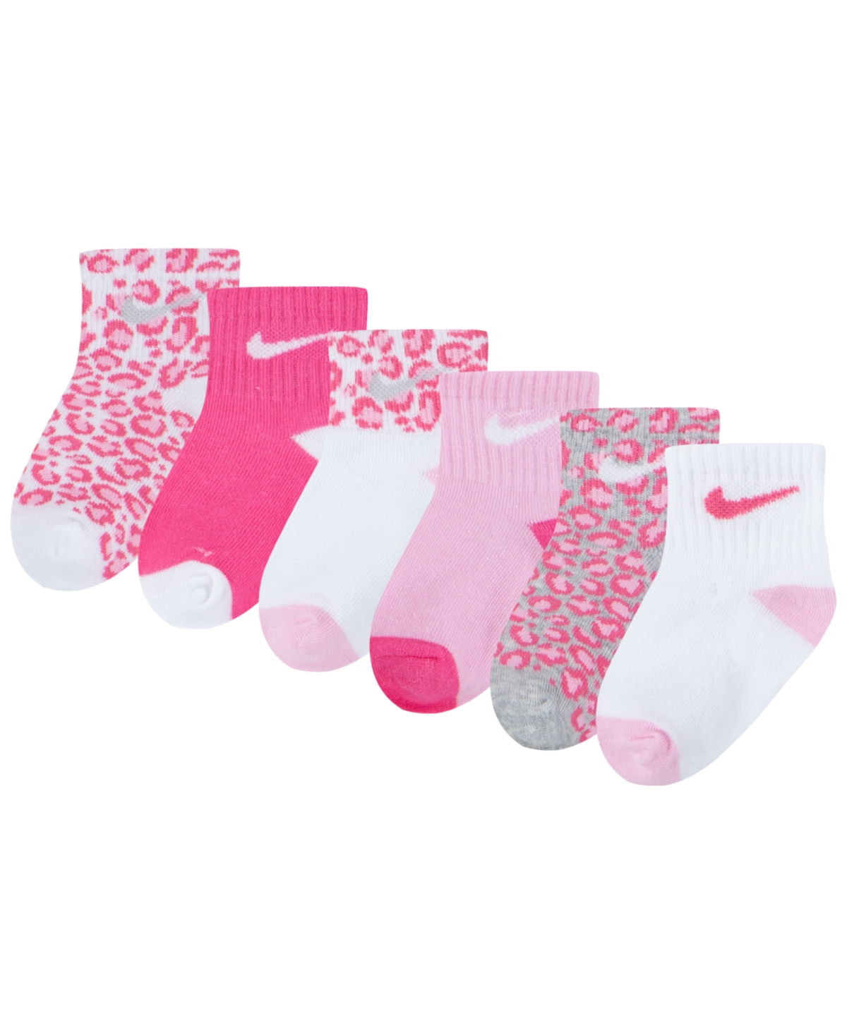 Click here for Nike Baby Girls 6-Pack Ankle Socks - Pink/Multi prices