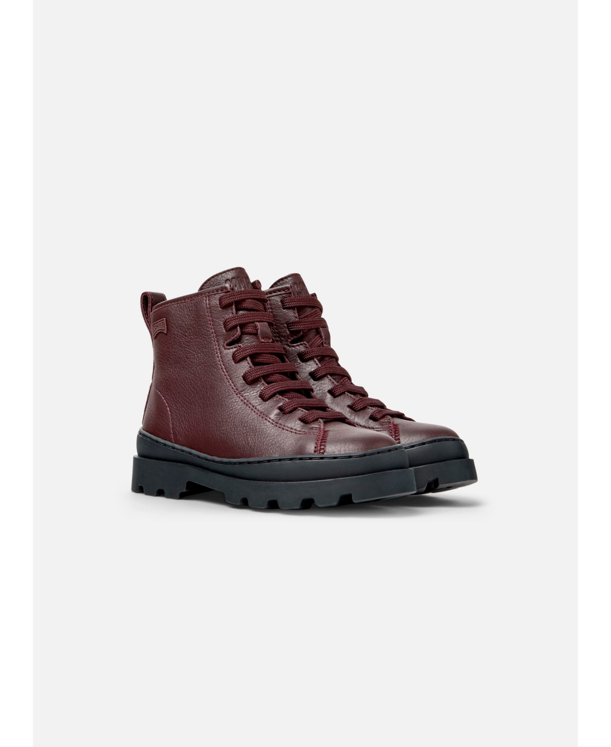 Click here for Camper Girls Brutus Unisex Leather Boots - Burgund... prices