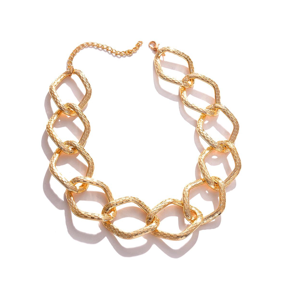 Click here for Sohi Womens Gold Metallic Chainlink Necklace - Gol... prices
