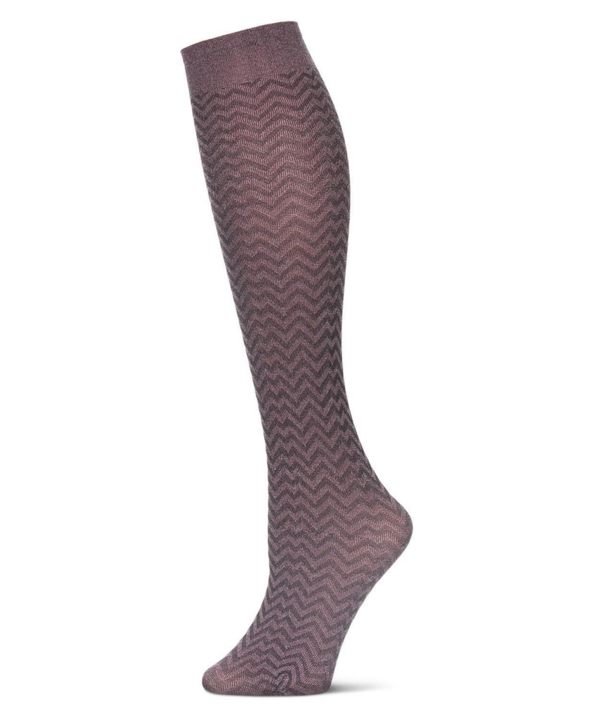 Click here for MeMoi Womens Horizontal Zag Opaque Knee High Socks... prices