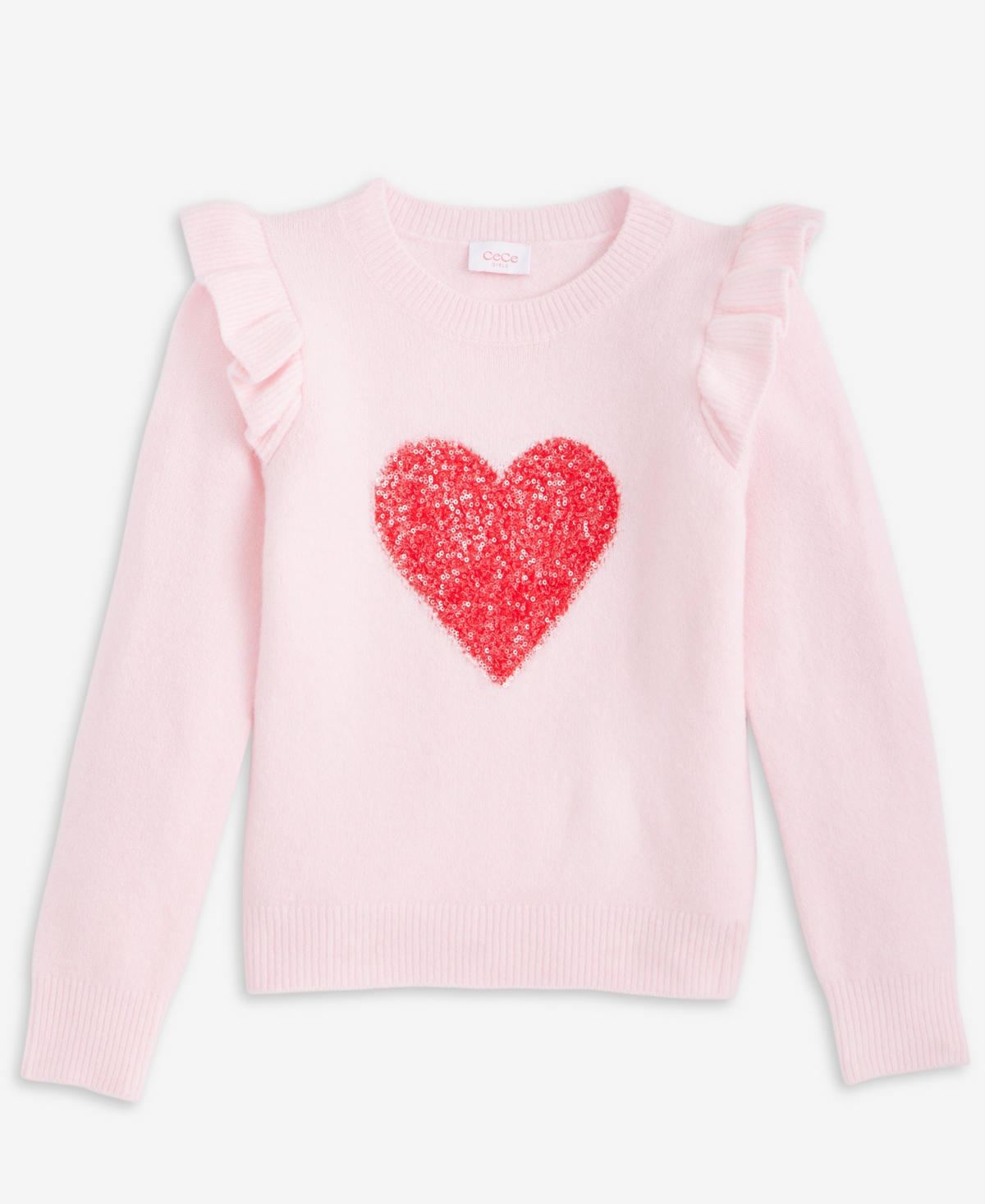 Click here for CeCe Girls 7-16 Ruffled-Trim Sequin-Heart Pullover... prices