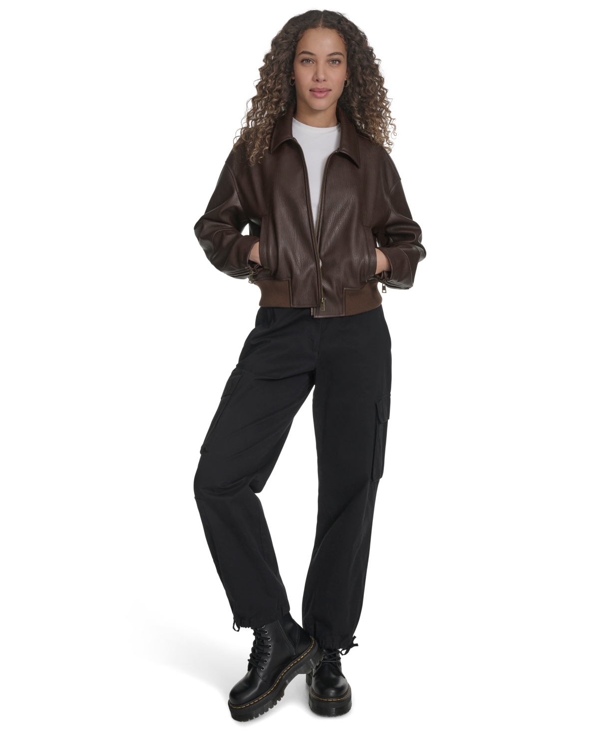 Click here for Levis Womens Faux Leather Lightweight Bomber Jacke... prices