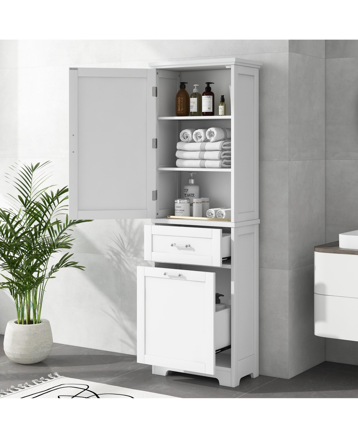 Click here for Casainc Tall Bathroom Storage Cabinet  Freestandin... prices