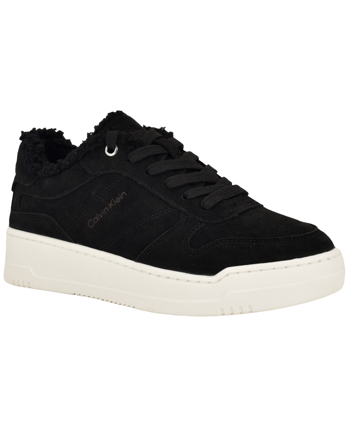 Click here for Calvin Klein Womens Pozay Lace-Up Sneakers - Black... prices