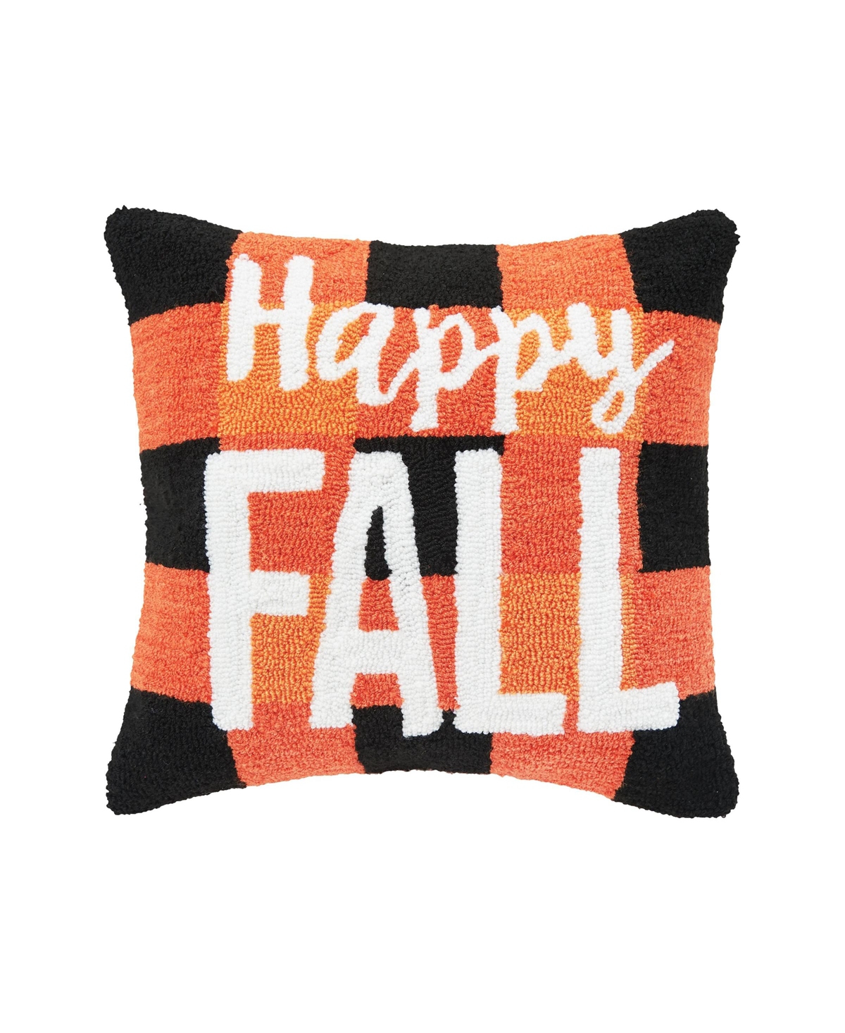 Click here for Happy Fall Hooked Throw Pillow  18" x 18"... prices