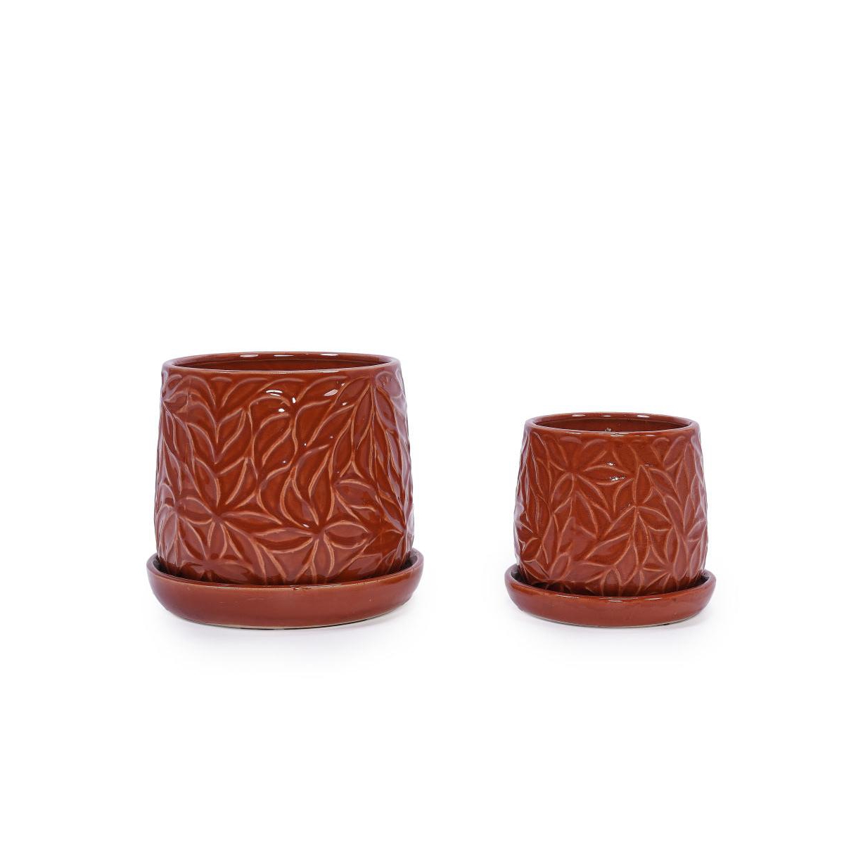 Click here for Chic Crate Set of 2 Modern Ceramic Planter Pots -... prices