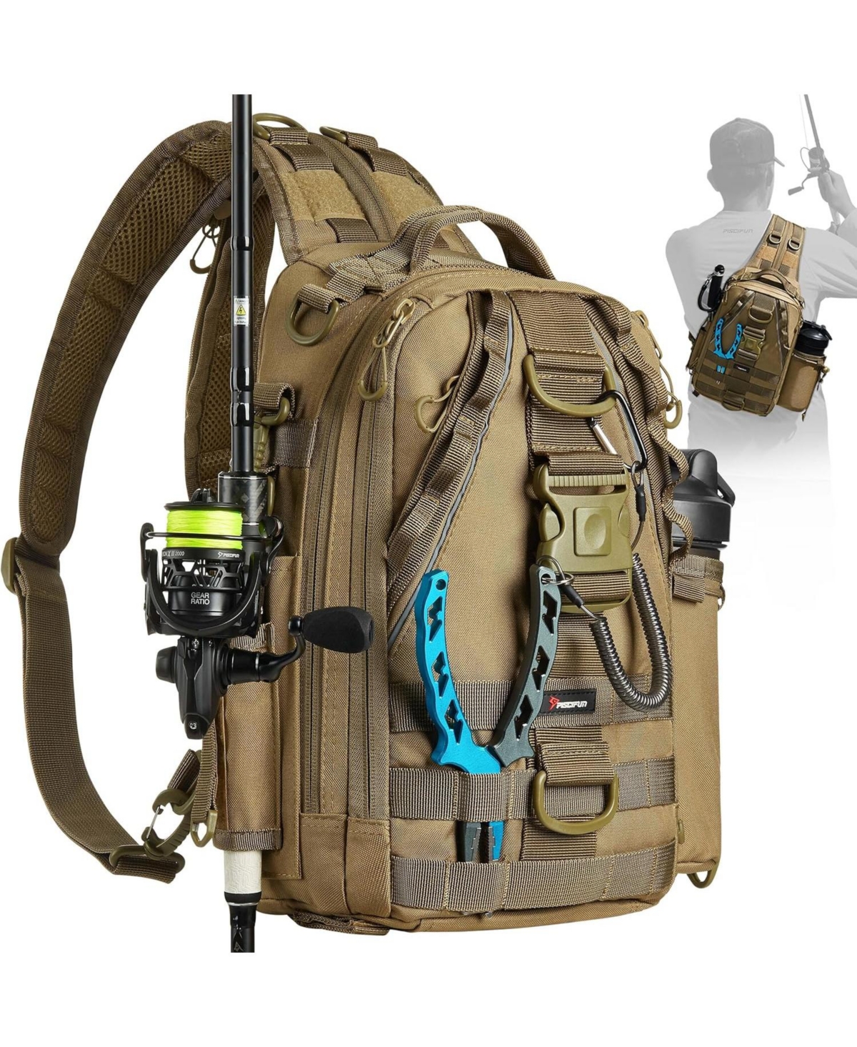 Click here for Fishing Backpack with Rod Holder  Lightweight Slin... prices