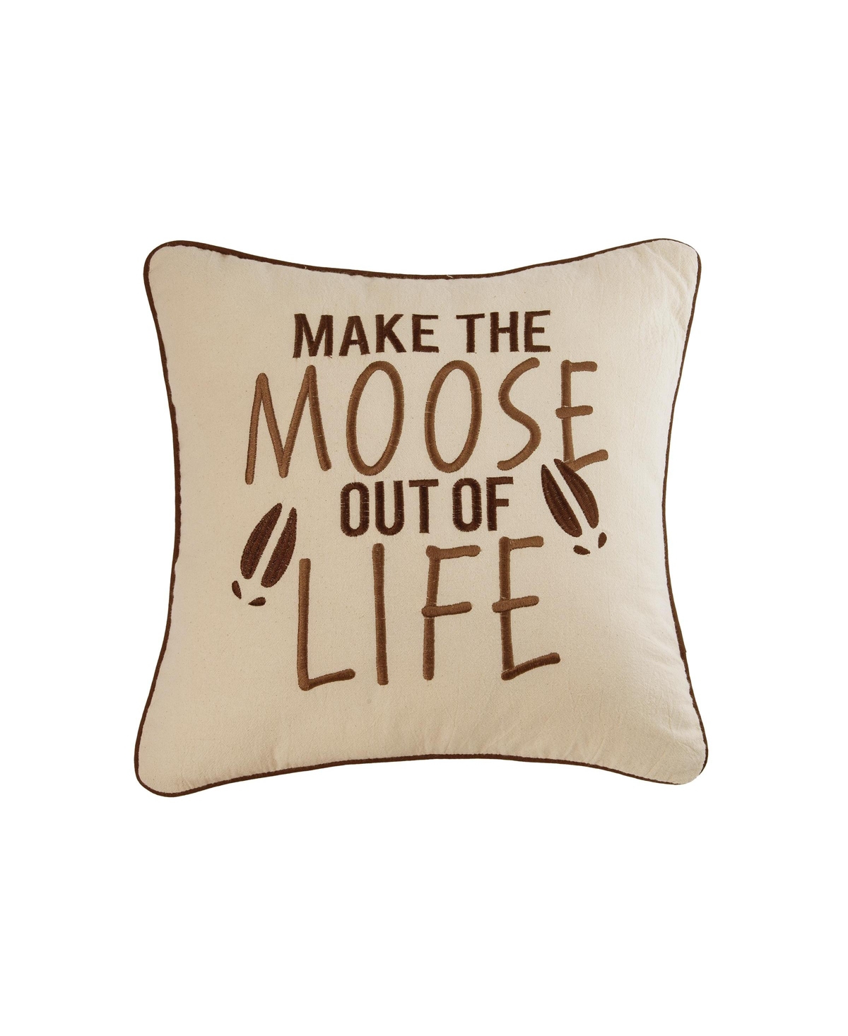 Click here for 18" x 18" Moose Out of Life Embroidered... prices