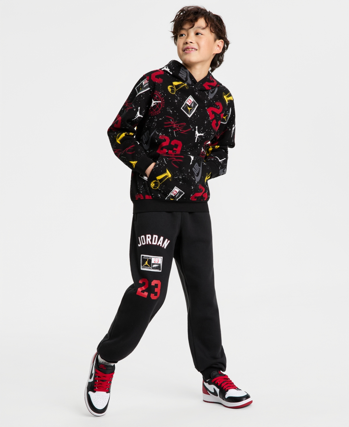 Click here for Jordan Boys 8-18 Street Champ Printed Pull On Hood... prices