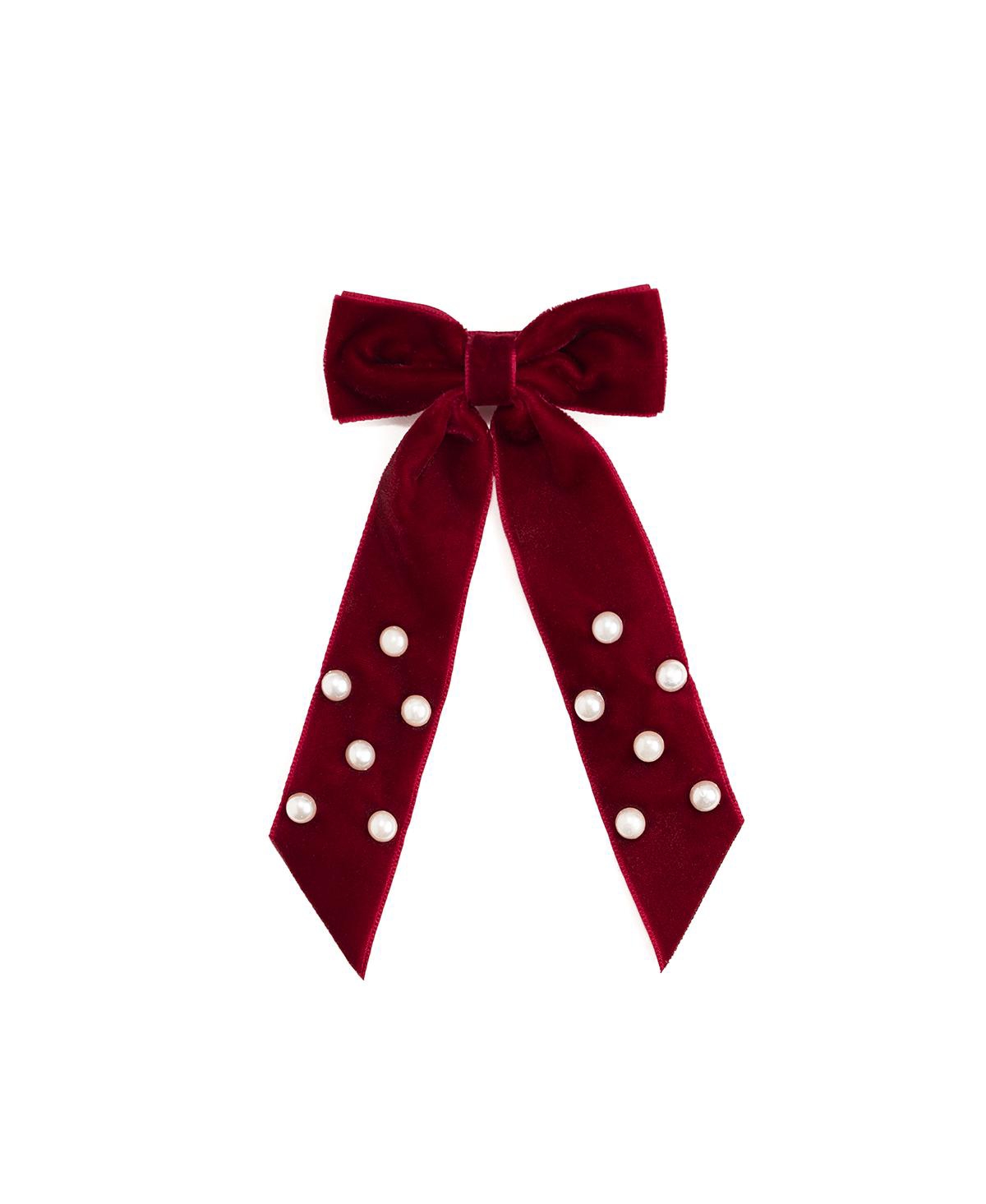 Click here for Sweet Wink Girls Ruby Red Velvet Coquette Bow Clip... prices