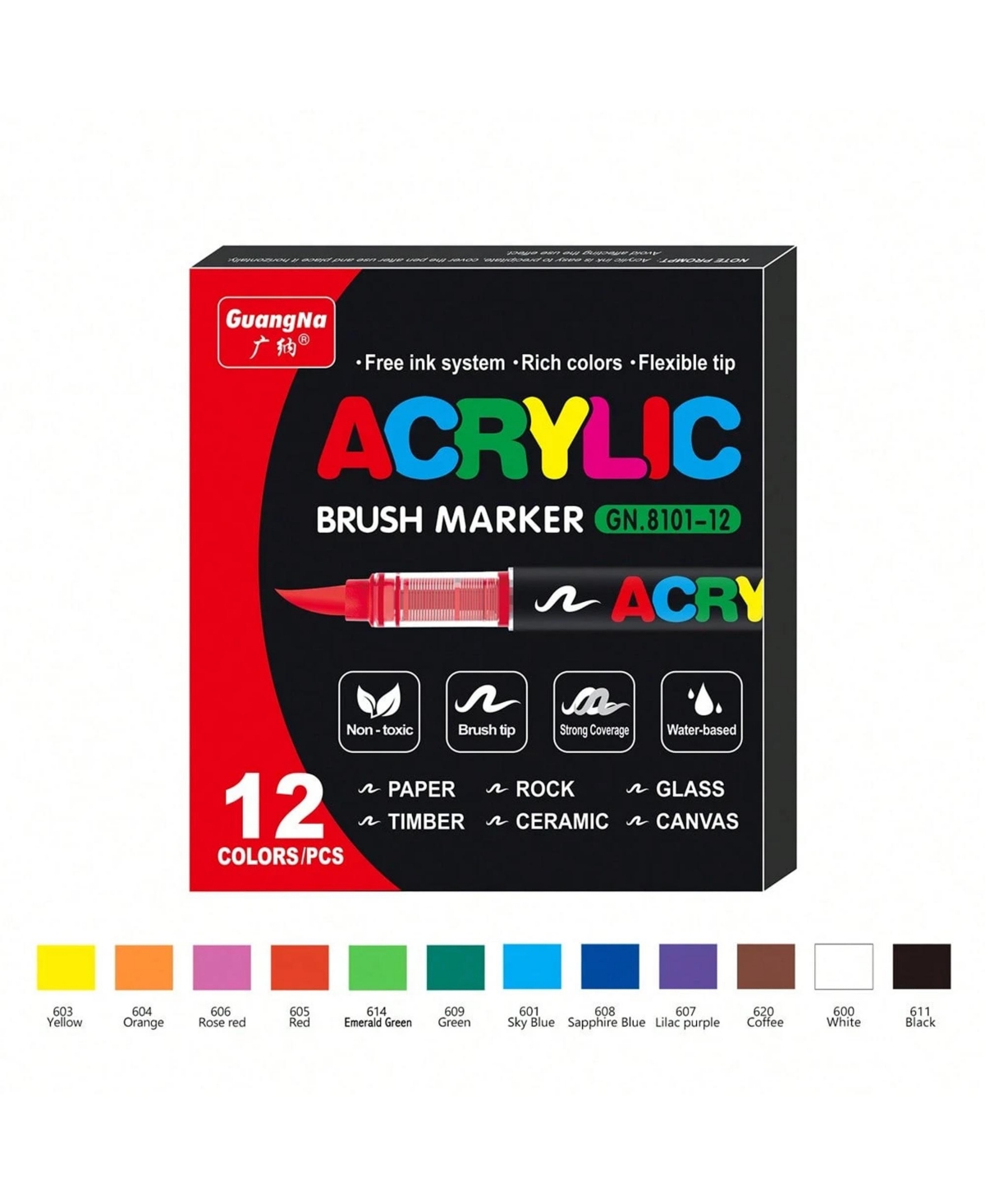Click here for Htutwoo 12 Colors Direct Liquid Acrylic Marker Pen... prices