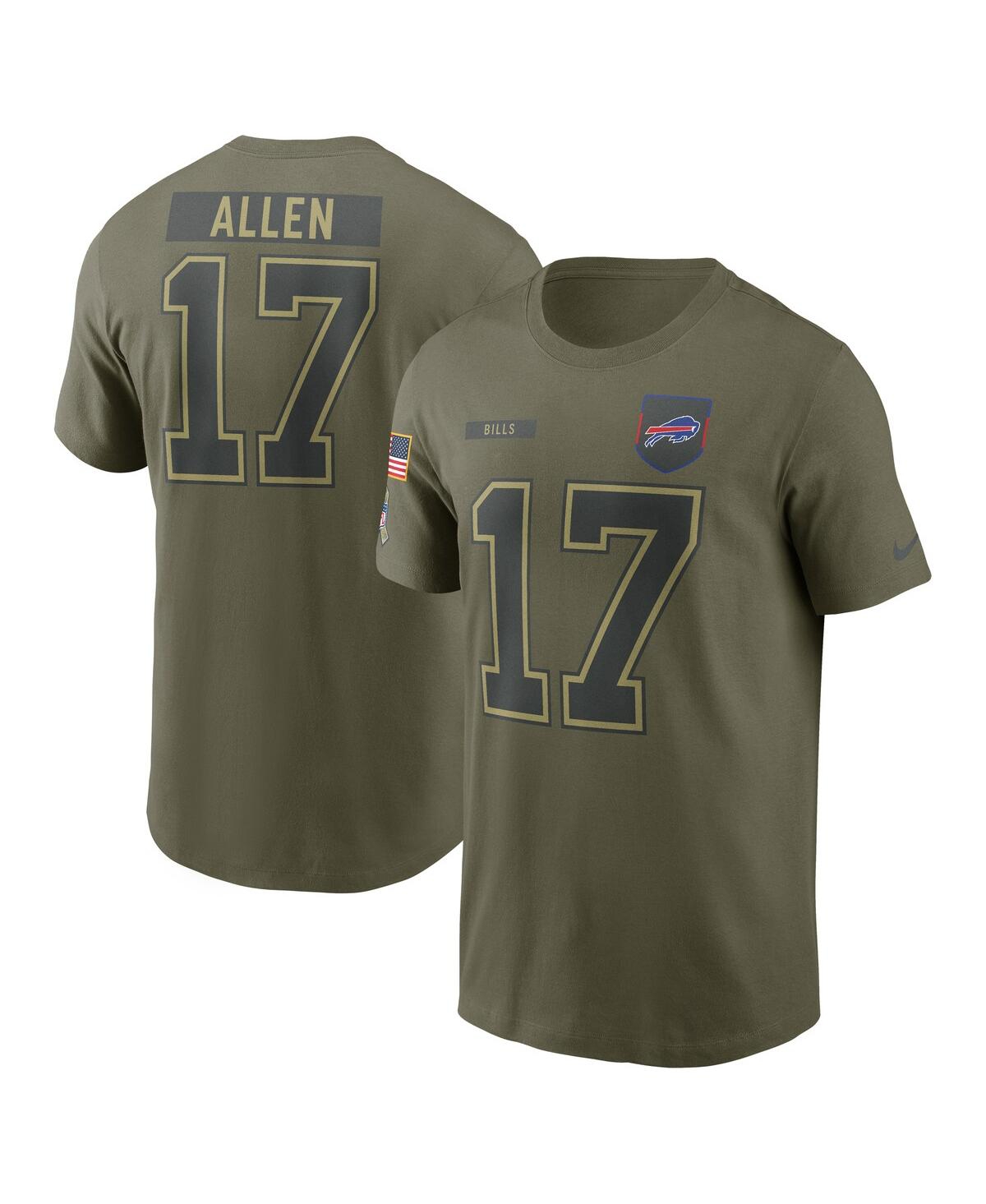 Click here for Nike Mens Josh Allen Olive Buffalo Bills 2025 Salu... prices