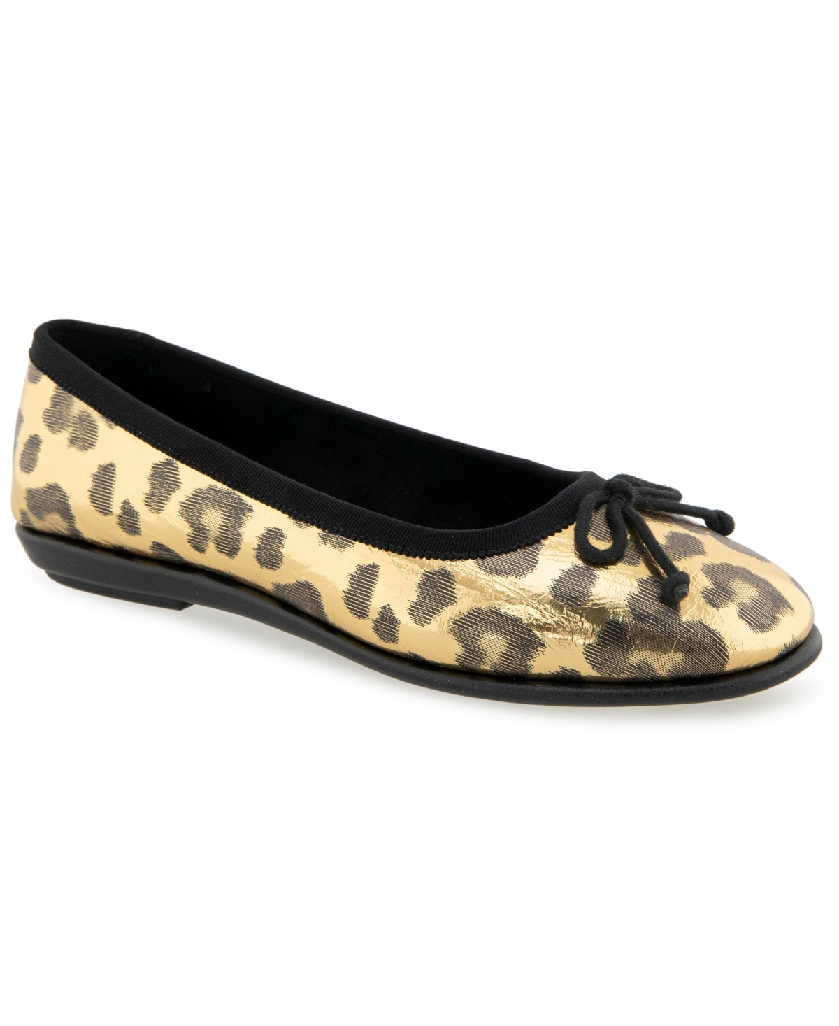 Click here for Aerosoles Womens Homebet Ballet Flats - Gold multi... prices