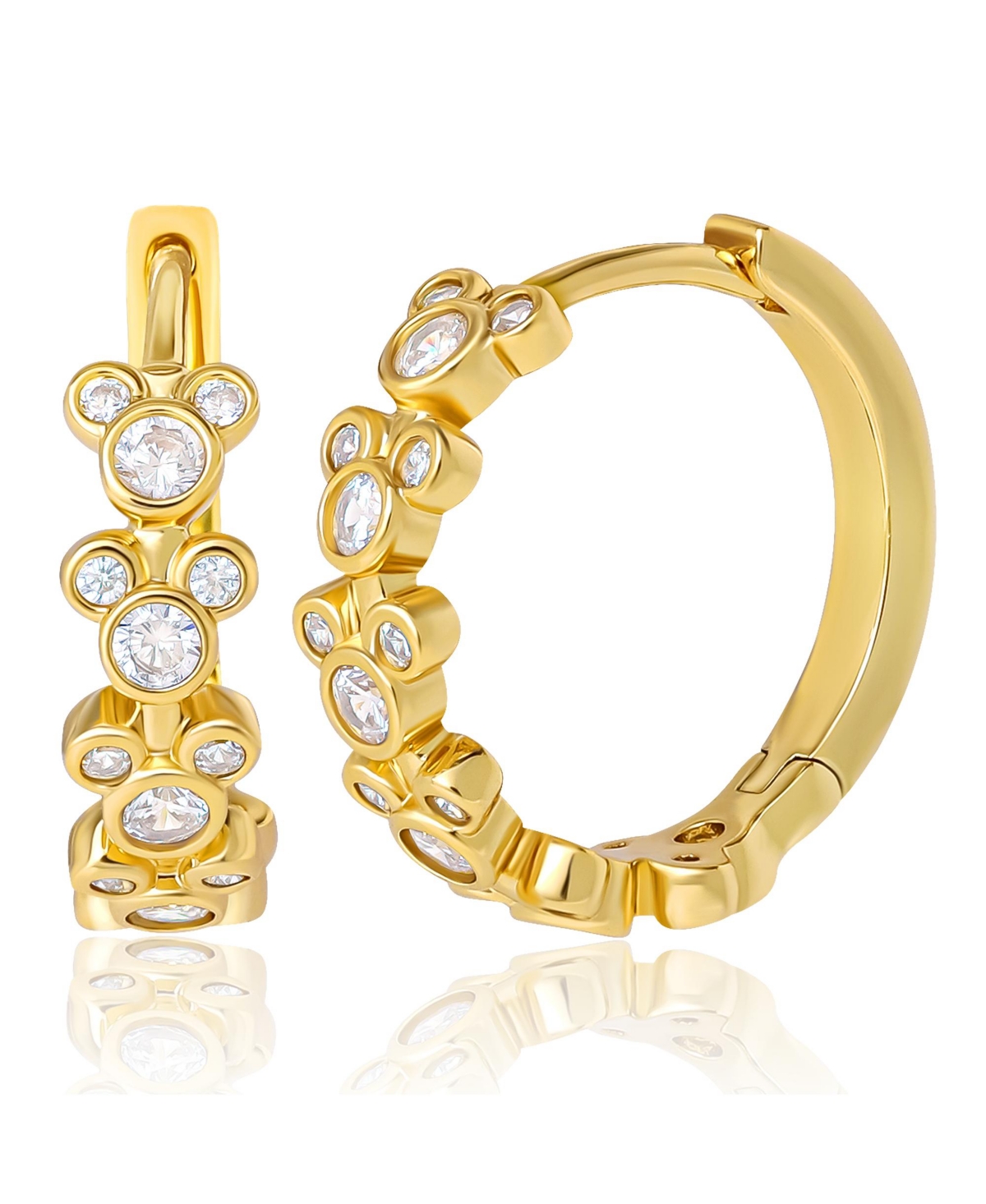 Click here for Disney Mickey Mouse Endless Hoop Earrings - Gold prices