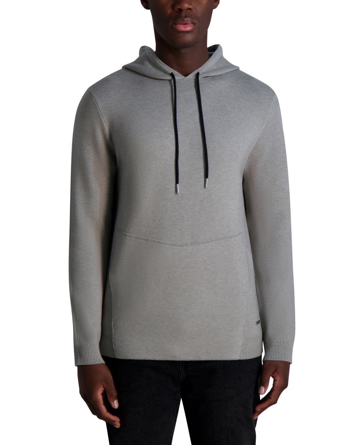 Click here for Karl Lagerfeld Paris Mens Pull-On Hoodie - Gray prices