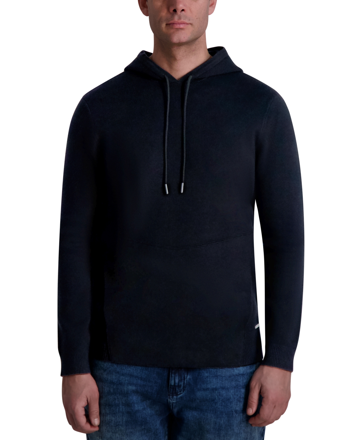 Click here for Karl Lagerfeld Paris Mens Pull-On Hoodie - Navy Bl... prices