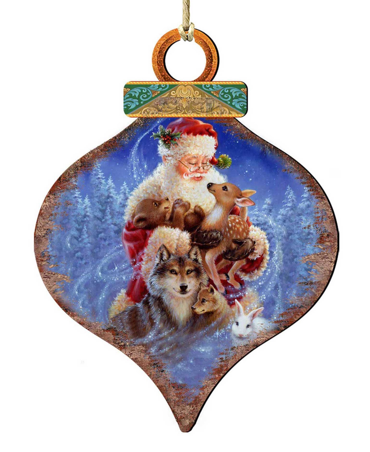 Click here for Designocracy Santa Little Friends Christmas Orname... prices