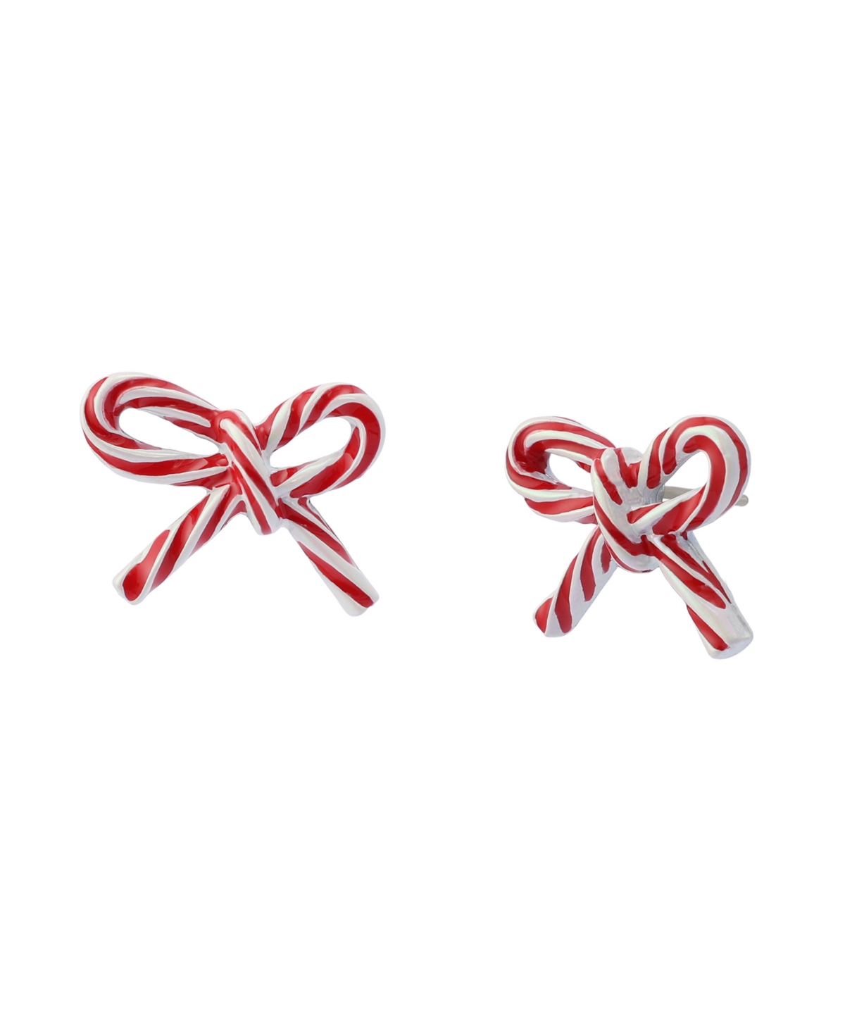 Click here for Betsey Johnson Red Santa Baby Candy Cane Stud Earr... prices