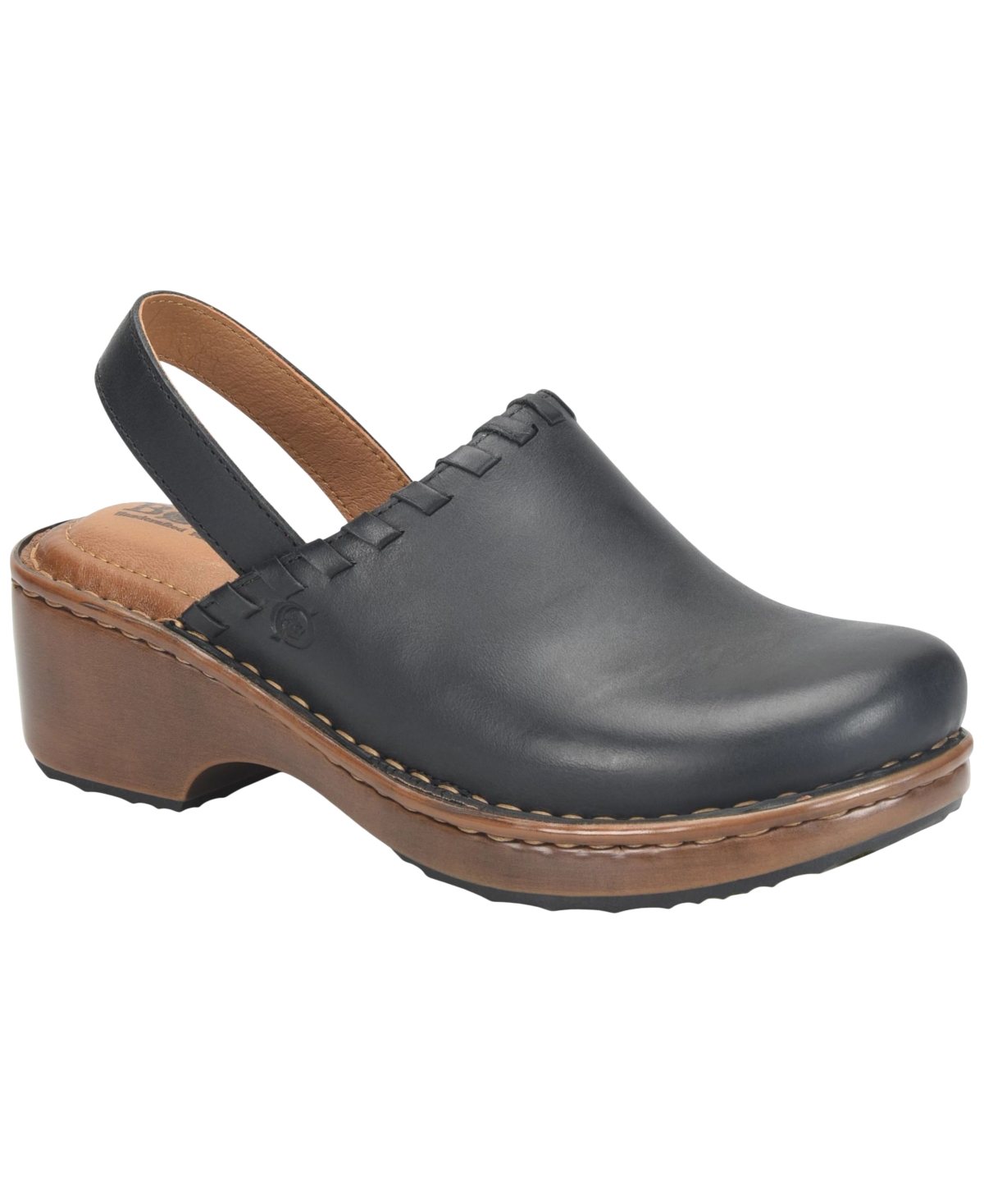 Click here for Born Womens Telly Round Toe Mule Clogs - Black prices