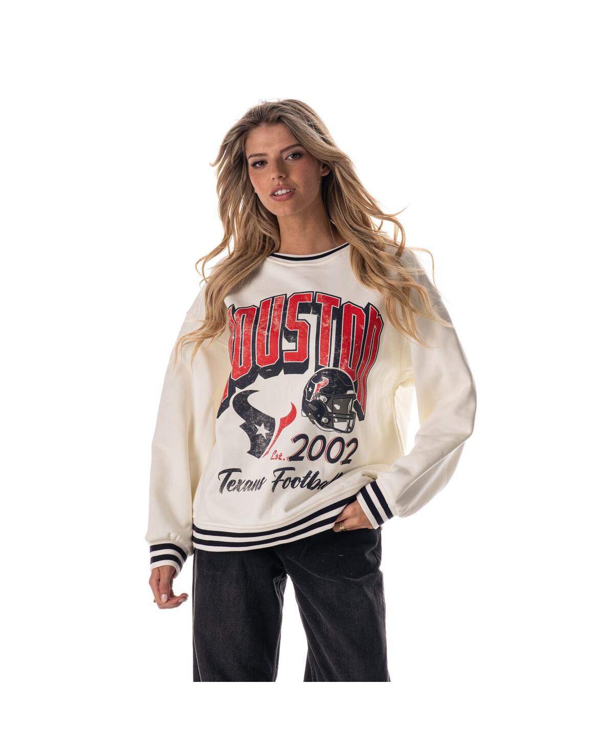 Click here for The Wild Collective Womens Cream Houston Texans Ov... prices