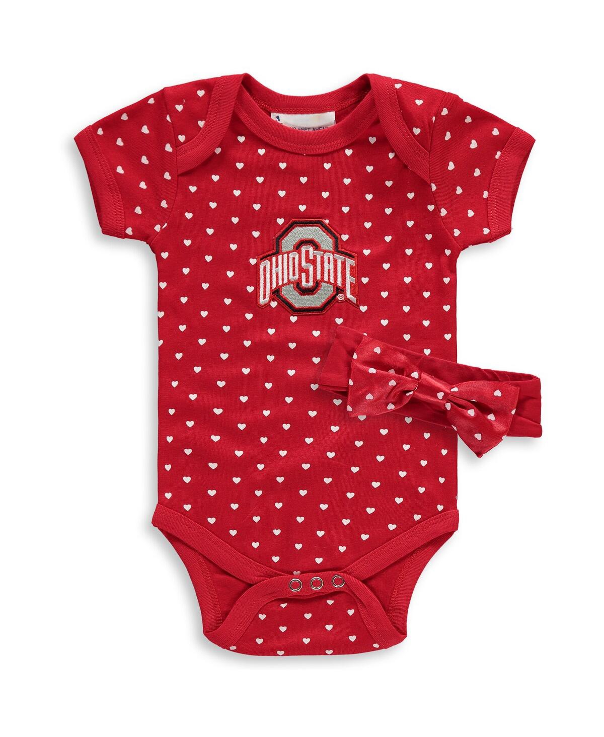 Click here for Two Feet Ahead Baby Girls 2-Piece Scarlet Ohio Sta... prices