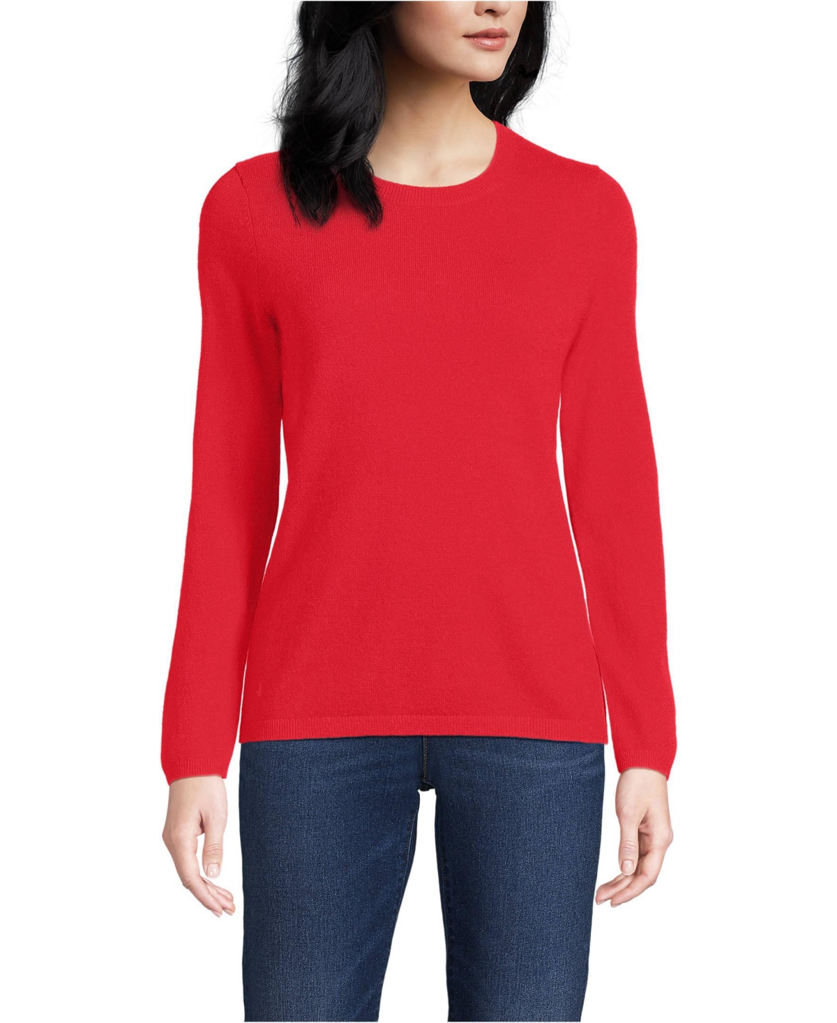 Click here for Lands End Womens Cashmere Sweater - Compass red prices