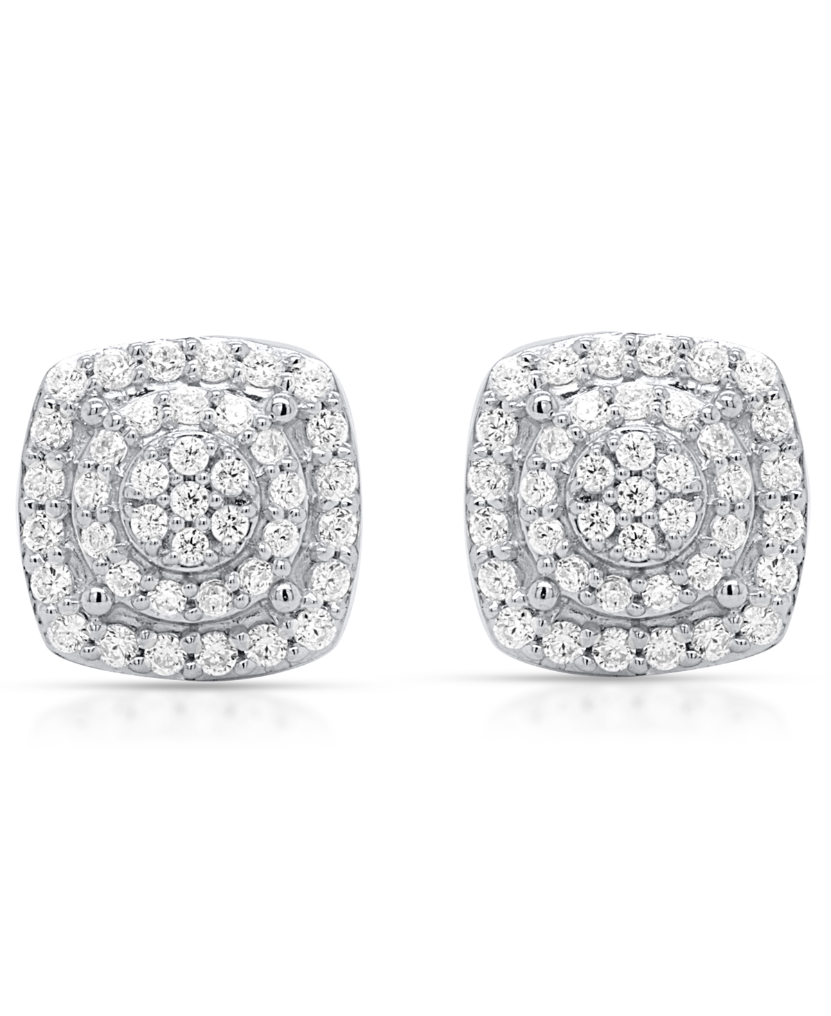 Click here for Macys White Diamond Stud Earrings (1/4 ct. t.w.) i... prices