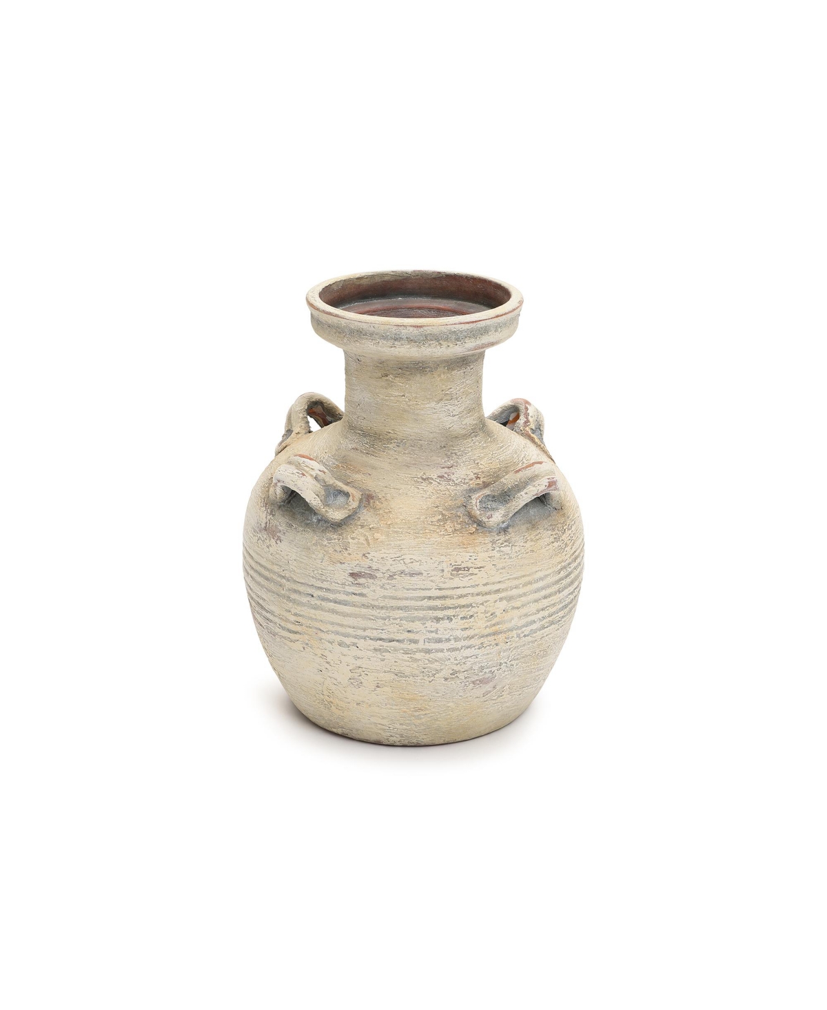 Click here for LuxenHome Rustic Off-White with Gray 10.2-Inch Tal... prices