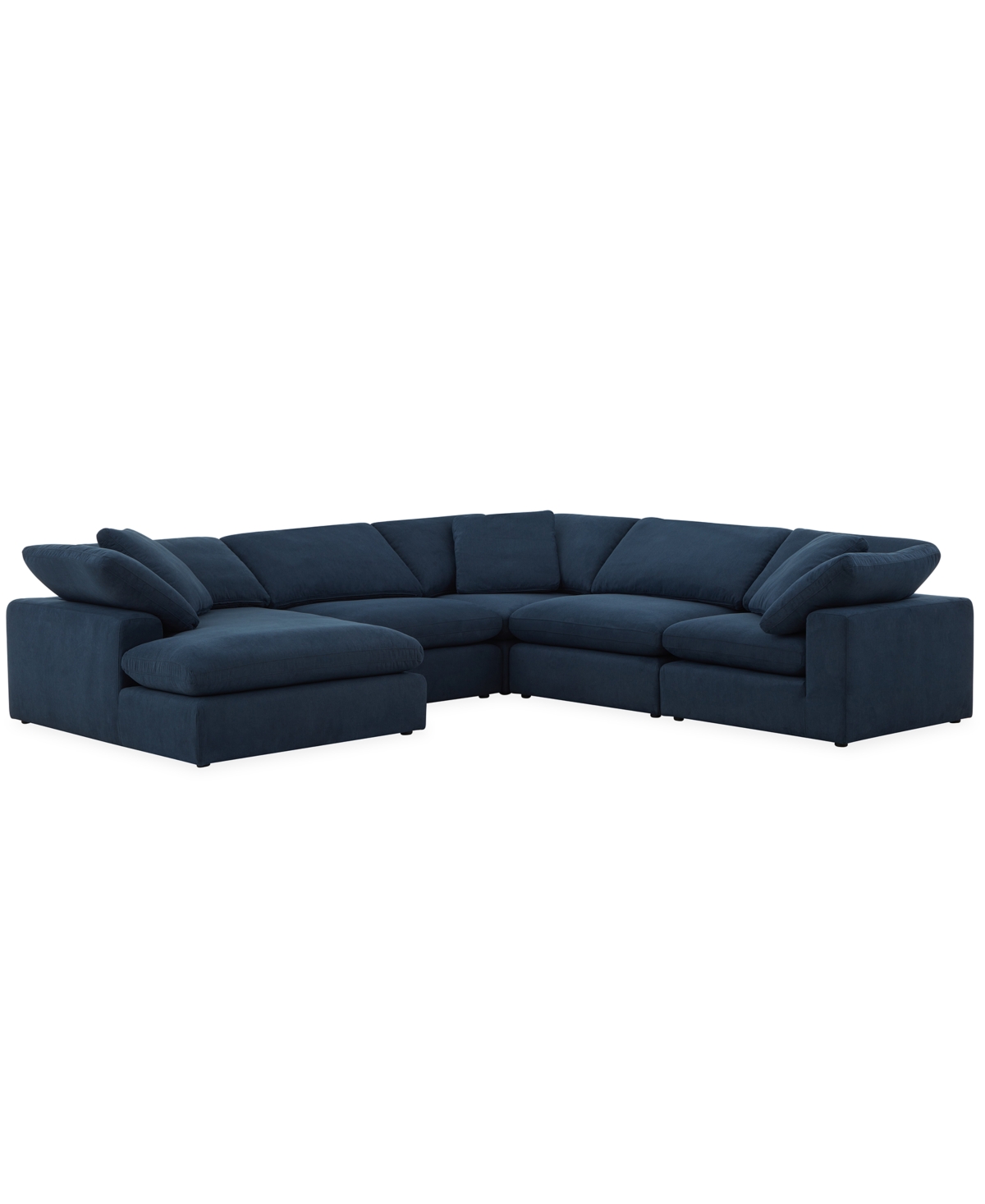 Click here for Furniture Fog 5-Pc. Fabric Chaise L-Sectional Sofa... prices