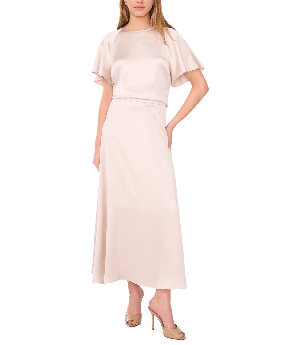 Click here for 1.state Womens A-Line Maxi Skirt - Feather Gray prices