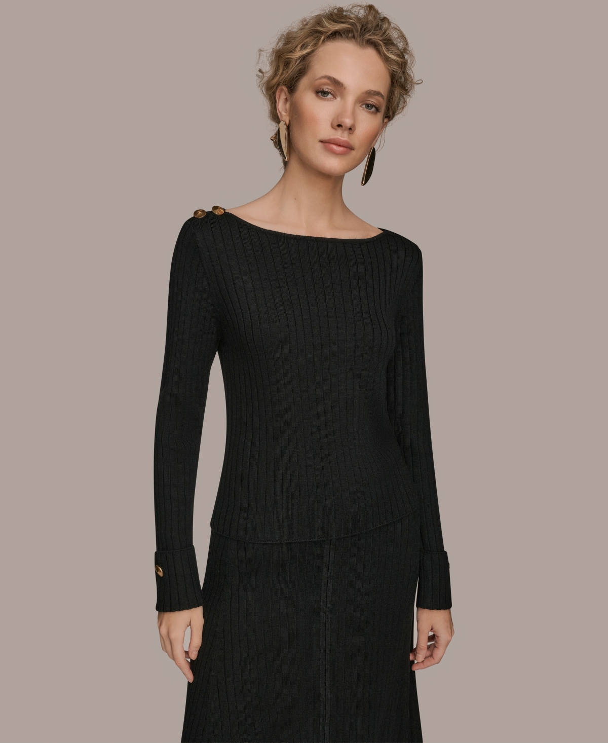Click here for Donna Karan New York Womens Long Sleeves Button De... prices