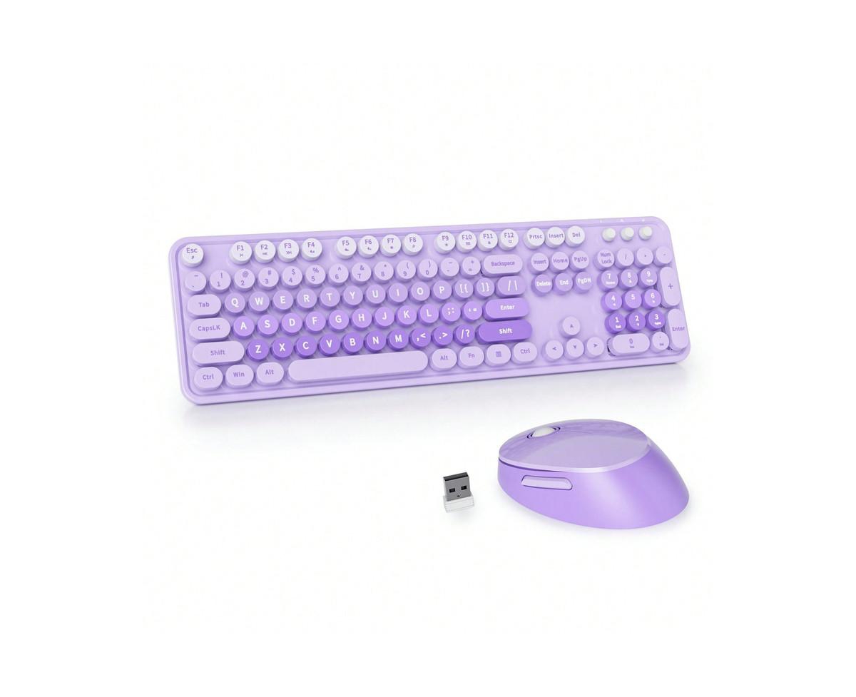 Click here for risokeys Wireless Keyboard And Mouse Set - Cute Ke... prices