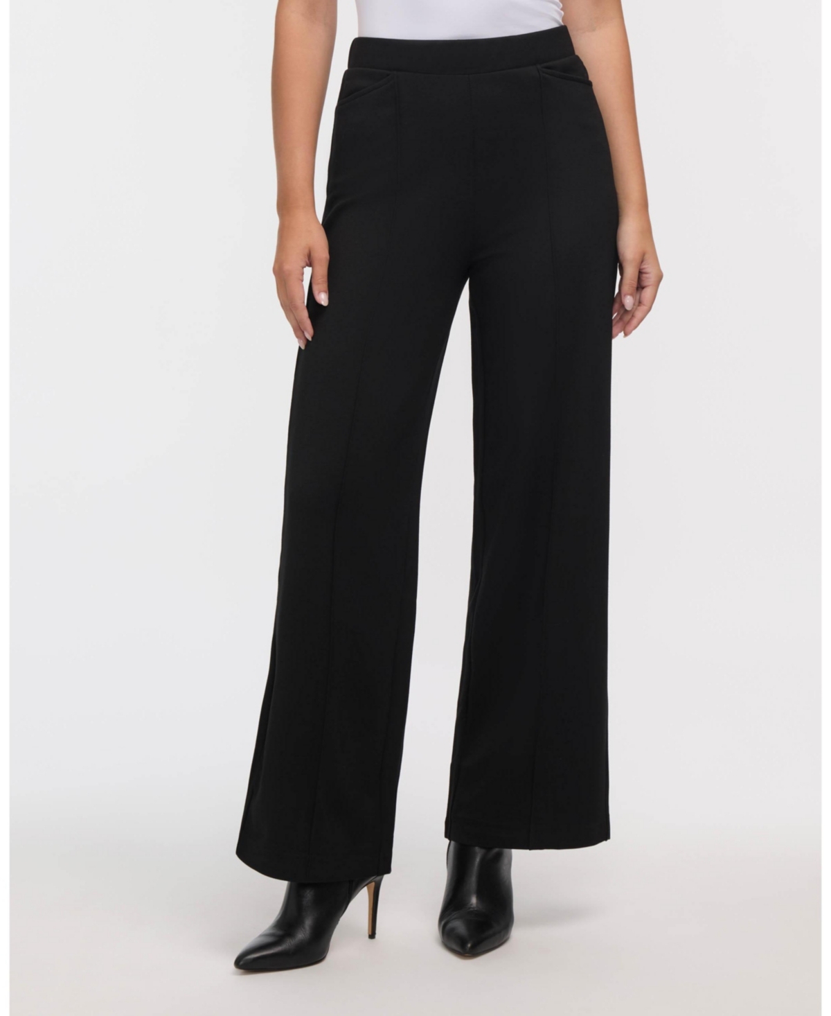 Click here for Ellen Tracy Womens Pull-On Wide Leg Pant with Pint... prices