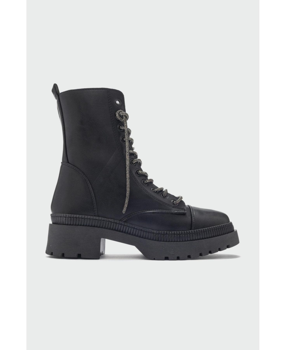 Click here for Prologue Shoes Odetta Zip Boot (Women) - Black fau... prices