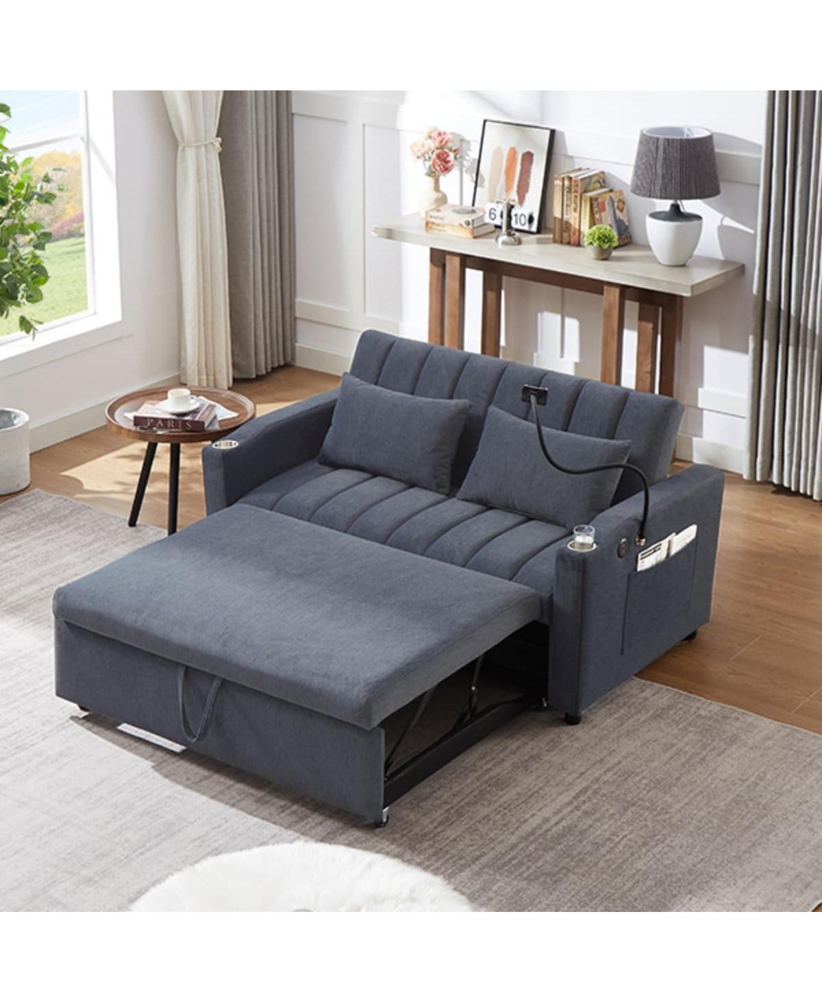 Click here for Maison Boucle 55.9 Pull Out Sofa Bed with Usb Port... prices