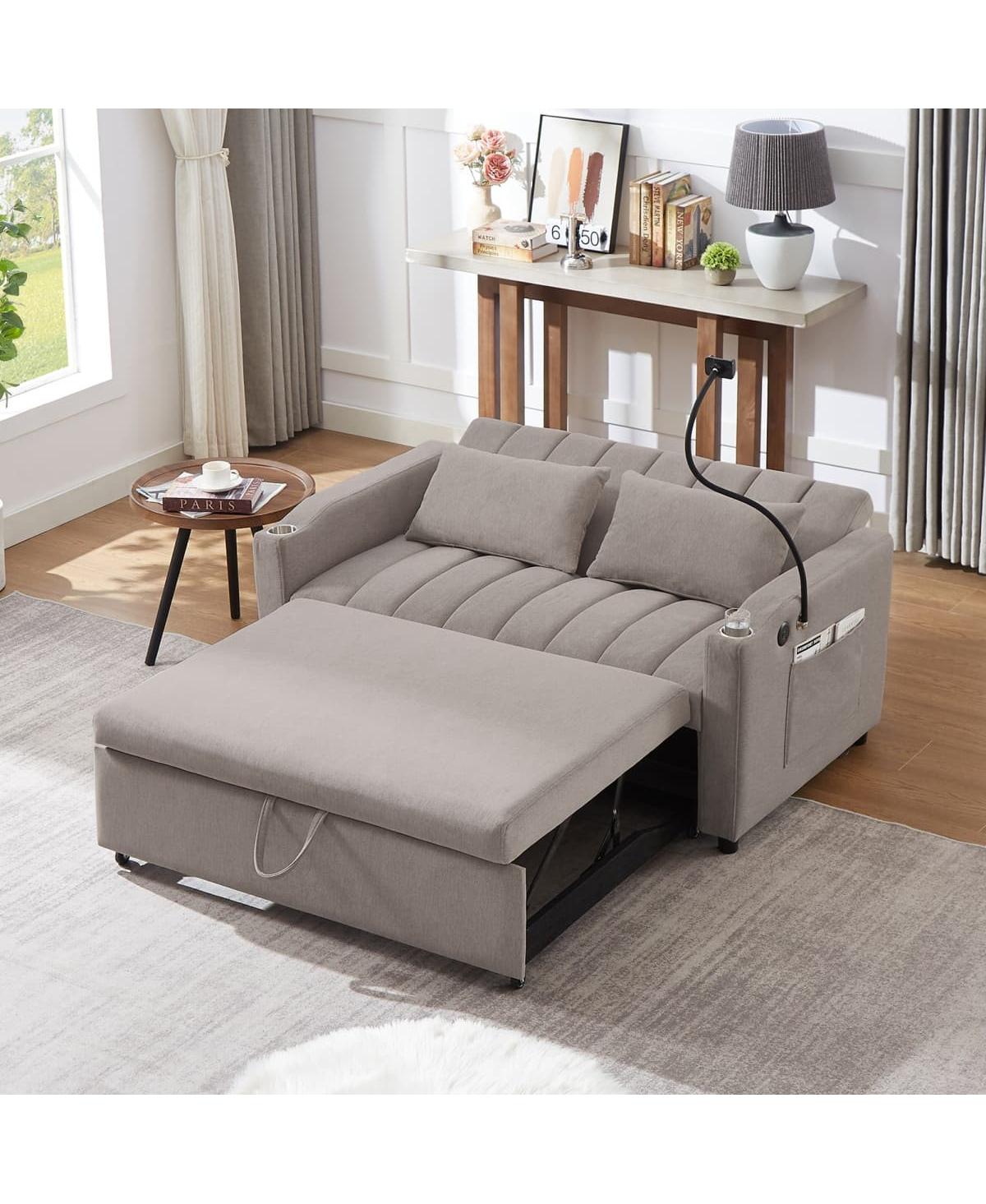 Click here for Maison Boucle 55.9 Pull Out Sofa Bed with Usb Port... prices