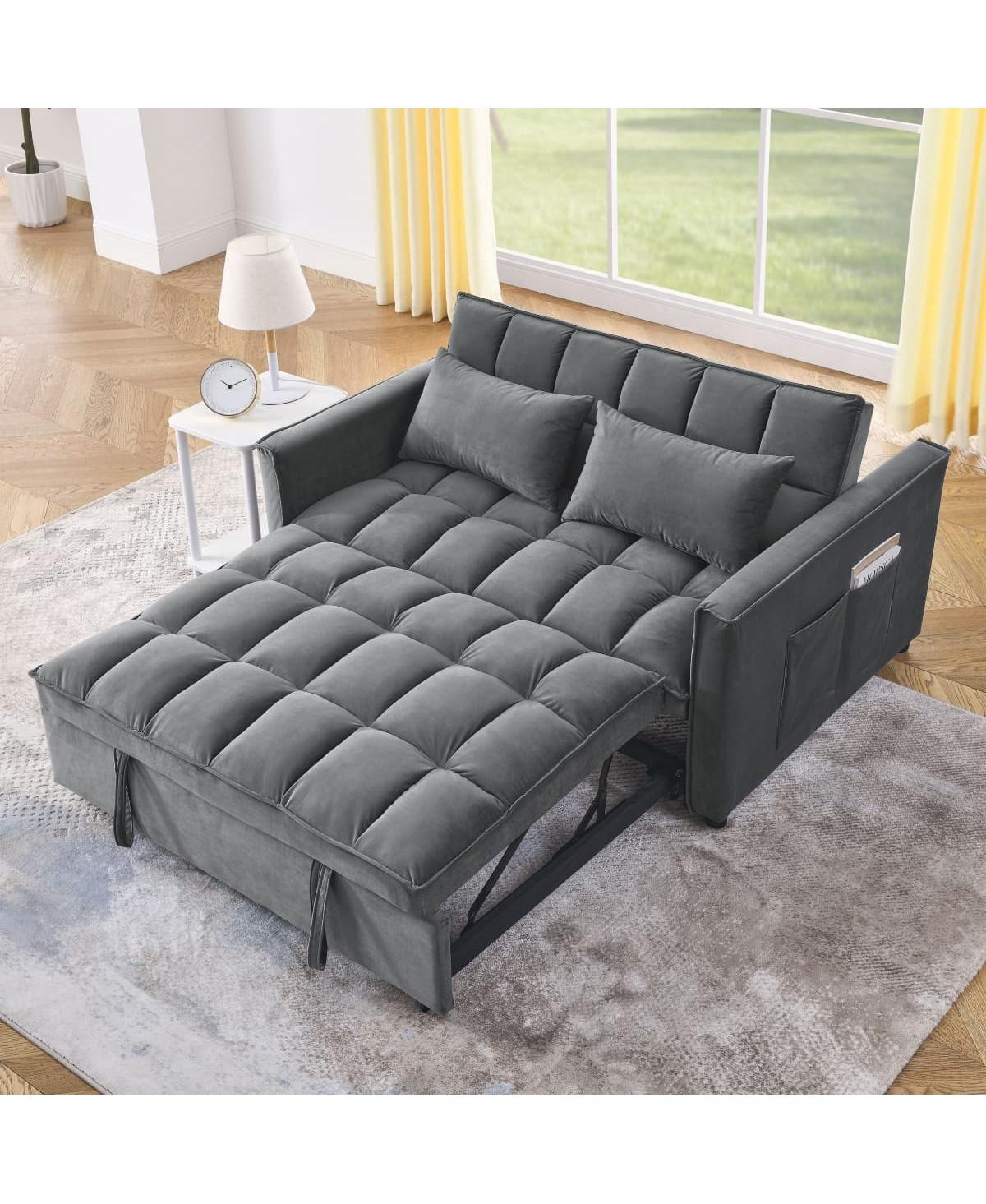 Click here for Maison Boucle Convertible Velvet Sofa Bed  54 Pull... prices