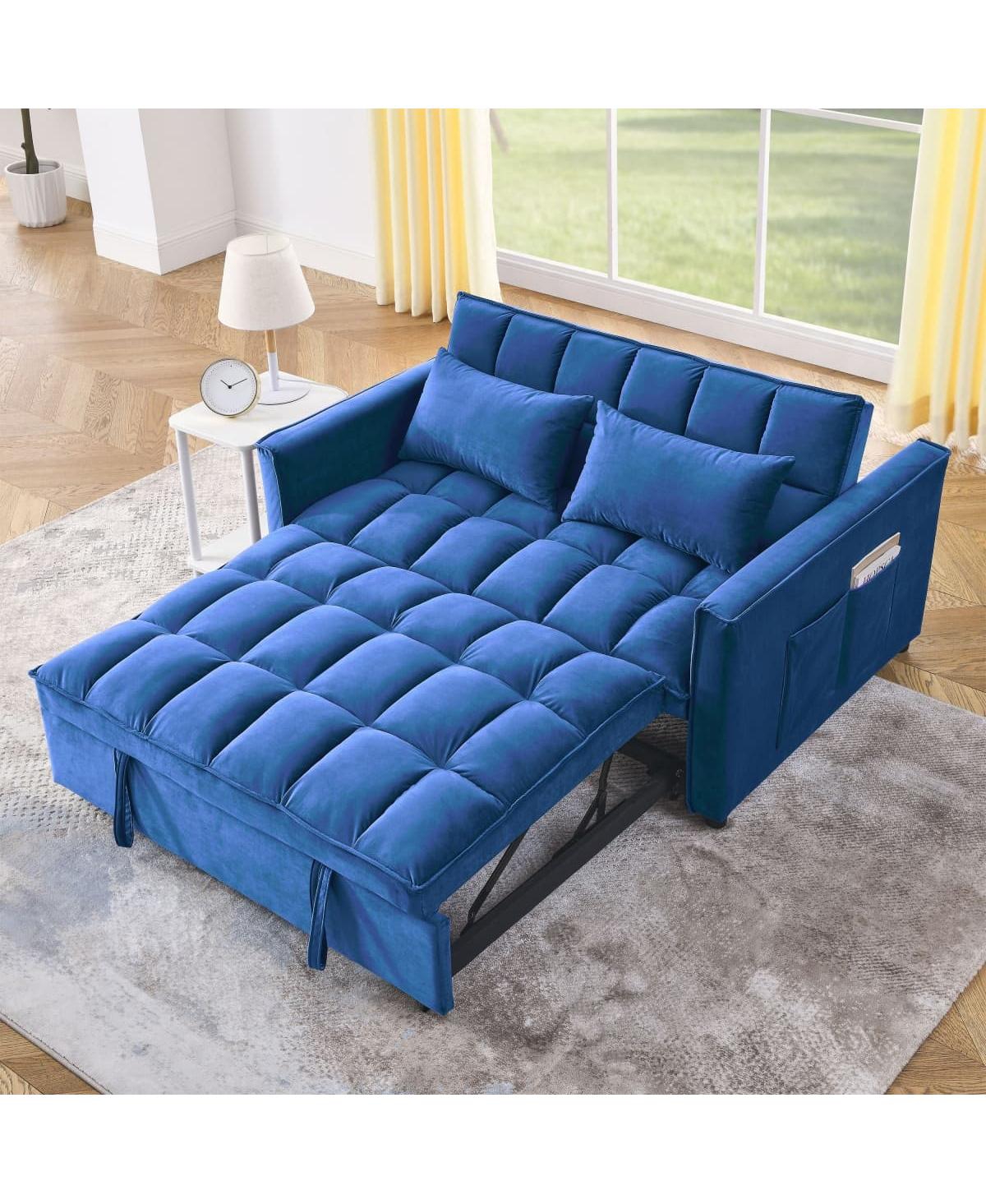 Click here for Maison Boucle Convertible Velvet Sofa Bed  54 Pull... prices