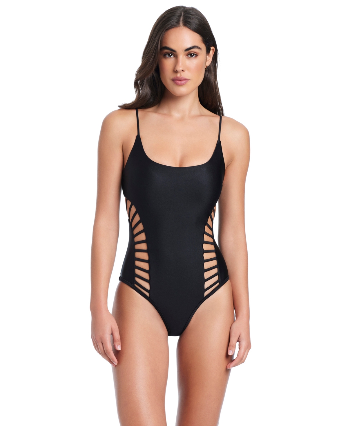 Click here for Red Carter Cross Side Cut Out One-Piece Swimsuit -... prices