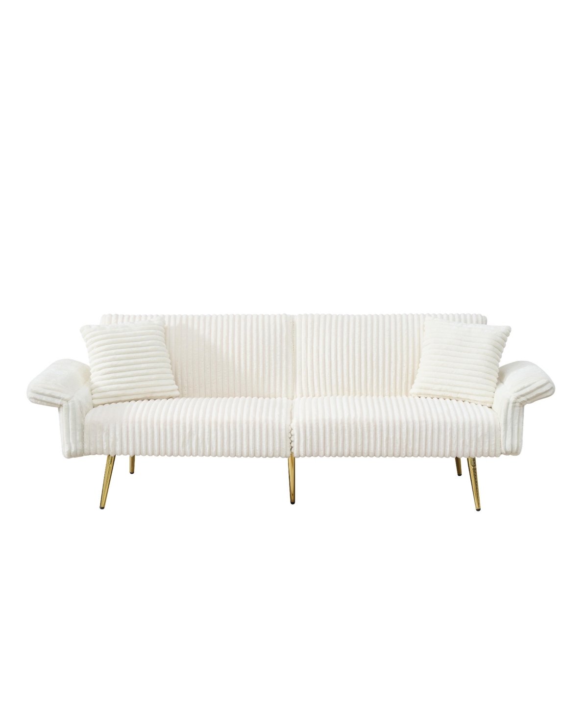 Click here for Jujabu 79" Corduroy Sofa Bed With Folding Arm... prices