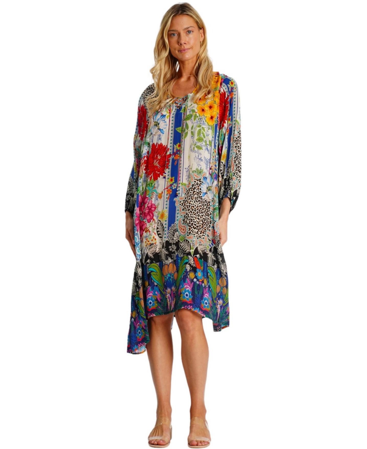 Click here for La Moda Clothing Womens Midi Summer Dress with Col... prices