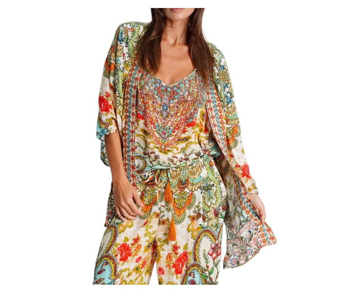 Click here for La Moda Clothing Womens short Agatha Cape Duster prices