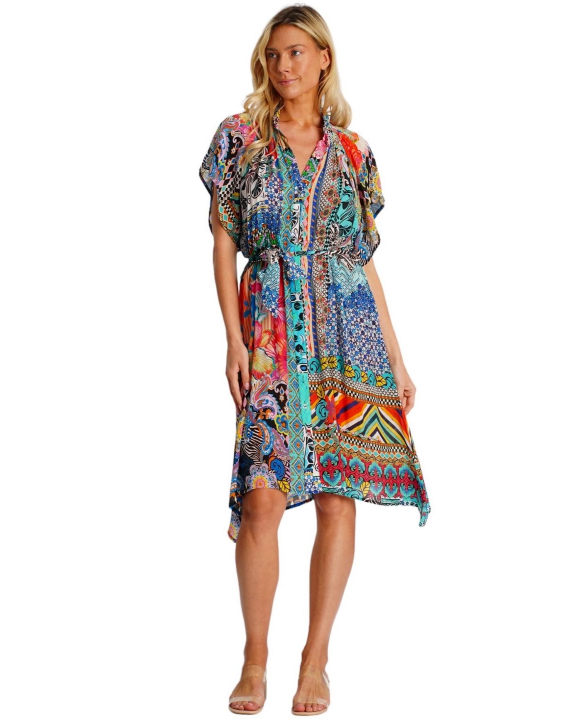 Click here for La Moda Clothing Womens Midi Summer Belted Short S... prices