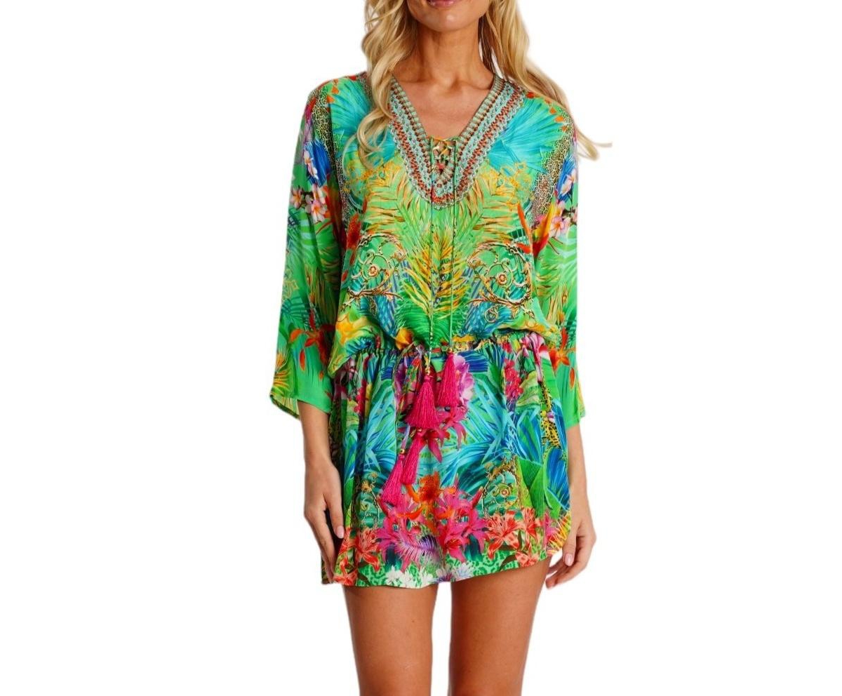 La Moda Clothing Womens Short Tunic Dress