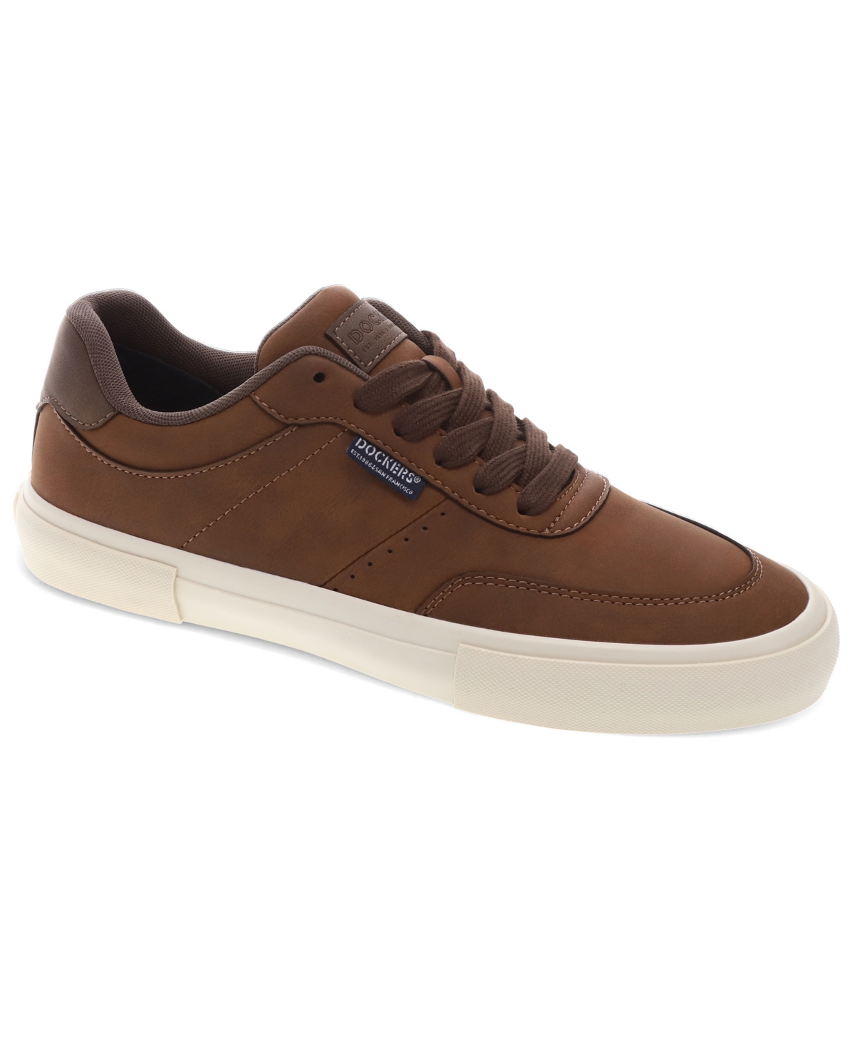 Dockers Mens Marco Lace-Up Sneaker Shoes - British Tan/Brown