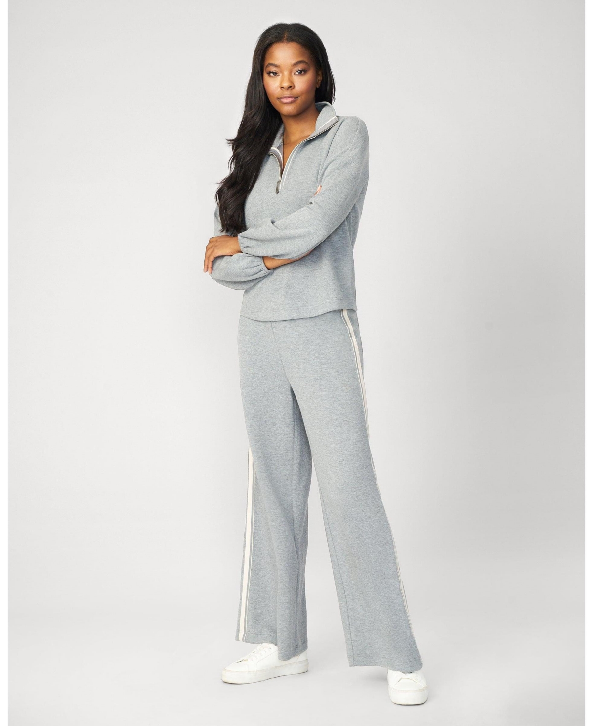 Click here for Cable & Gauge Half Zip Pullover & Wide Leg Pant -... prices