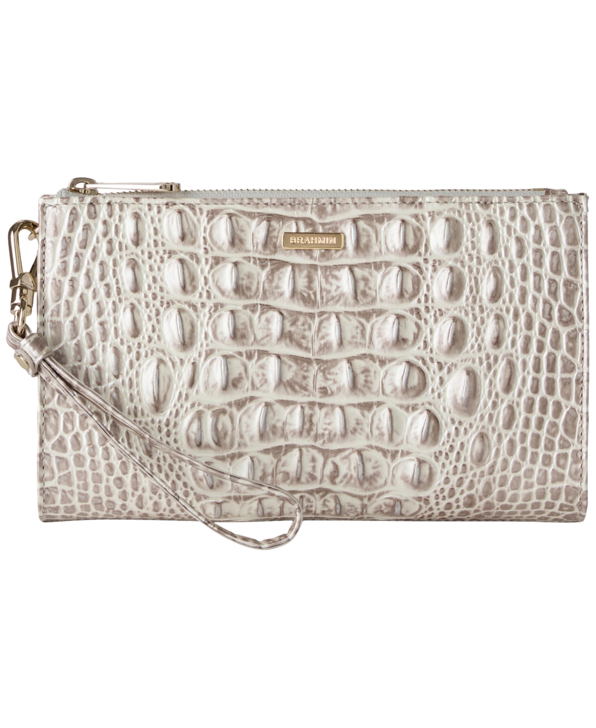 Click here for Brahmin Daisy Leather Melbourne Wristlet - Pristin... prices