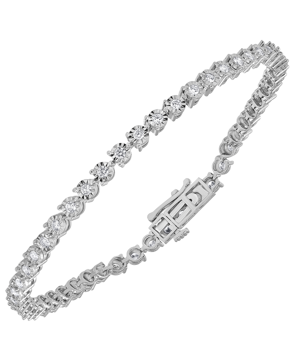 Click here for Macys Diamond Bracelet (1 ct. t.w.) in 14K White G... prices